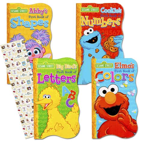 Sesame Street First Board Books Set Of Four Abcs 123s