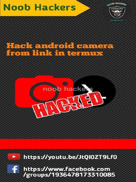 Hack Camera From Grabcam Tool In Termux English By Noob Hackers Pdf