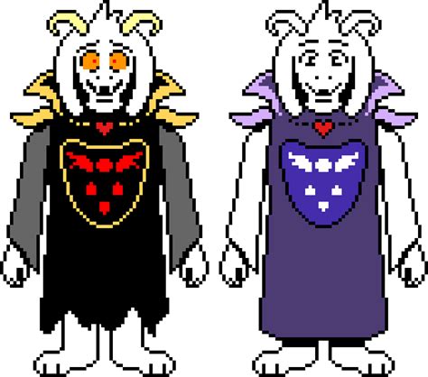 Adult Asriel Undertale And Underfell Sprite By Lorddorian97420 On Deviantart