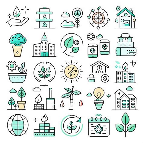Ecosystem Line Doodles Premium Ai Generated Vector