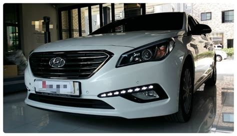 Lf 쏘나타 자동차 튜닝 Lf 쏘나타 데이라이트 장착새일 안개등led 리플렉터씨큐리티 장착으로 안전 및 익스테리어 업그레이드충남 천안 아산 자동차 튜닝 전문점