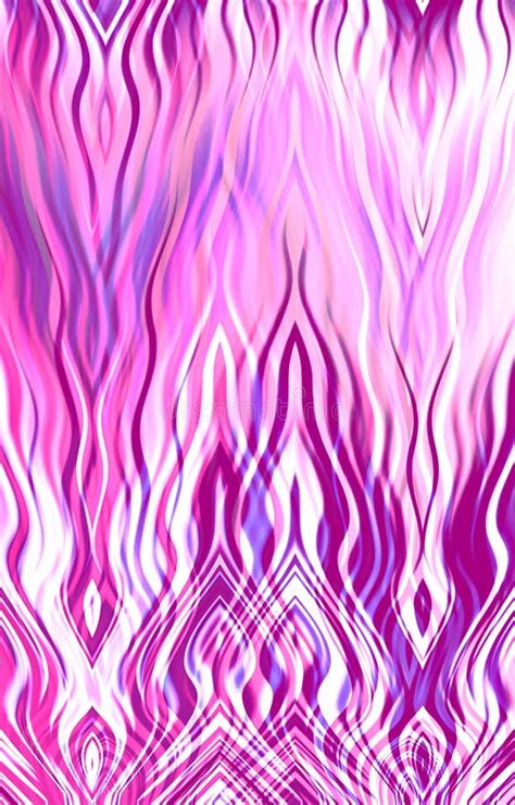 Light Purple Background Pattern Colored Wavy Strips Stock