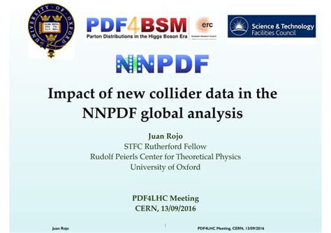 The Impact Of New Collider Data Into The Nnpdf Global Analysis Ppt