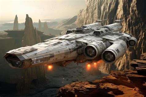 Premium Ai Image Anchal Star Wars Spaceship Vehicle In Amazing
