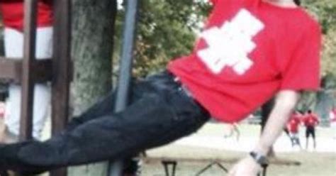 My Multivar Calulus Teacher On Our Senior Class Trip While Playing