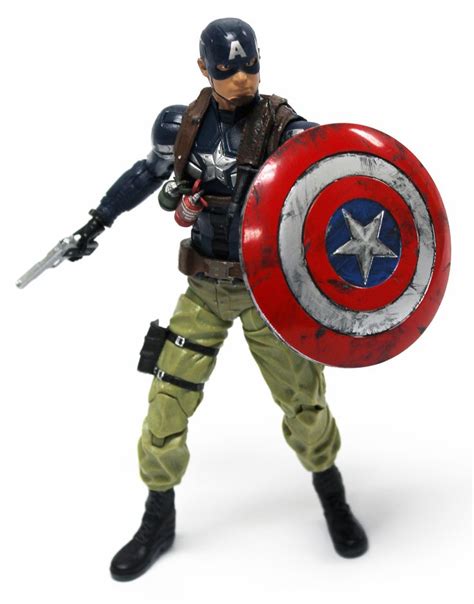 Captain America Custom Action Figure By Dye Customs Custom Action