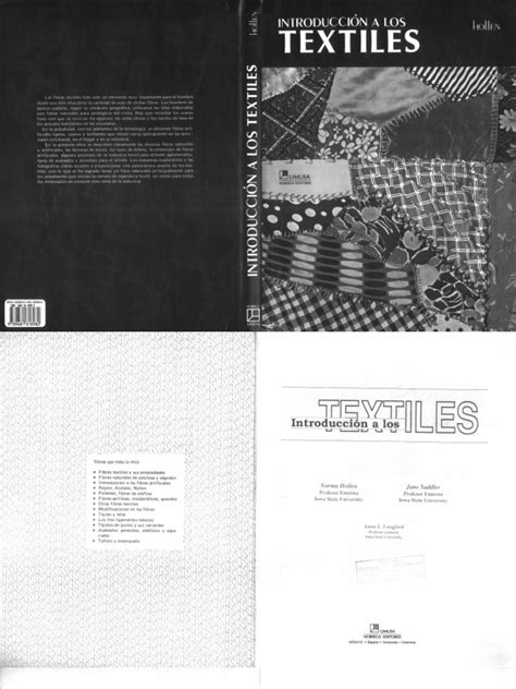 Libro Textiles Hollen Pdf