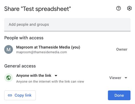 Access Settings Maproom
