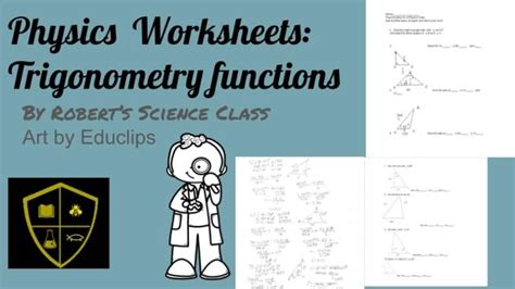 Physics Problems Using Trignometry By Roberts Science Class Tpt