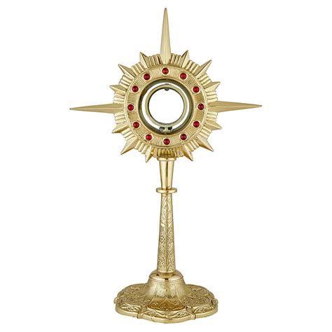Ornate Monstrance With Case Christian Brands Church Supply