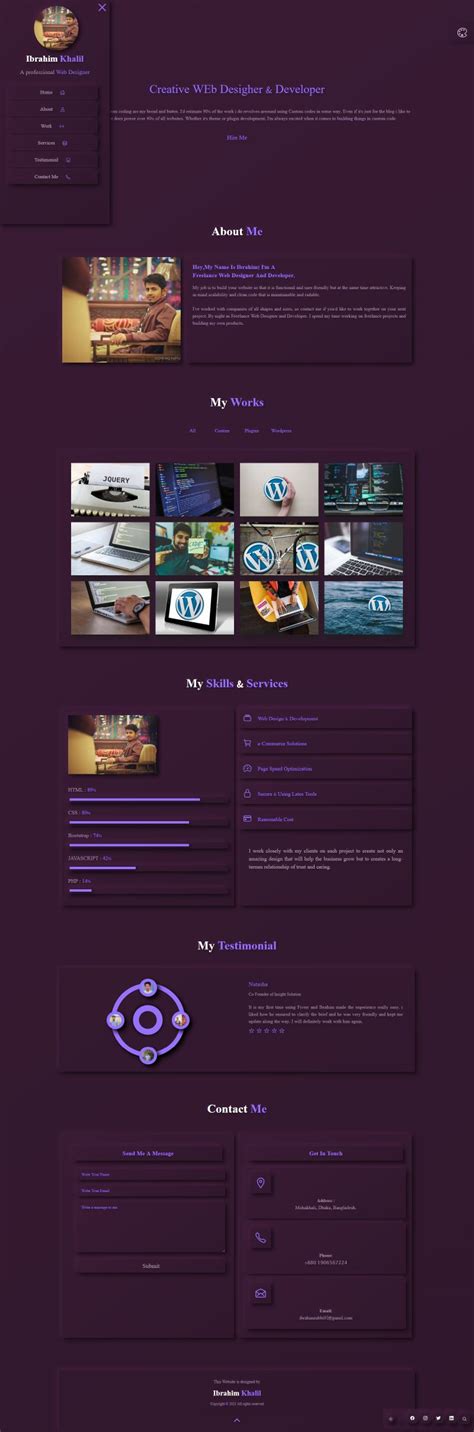 I Will Build Responsive Landing Page Web Design By Html Css Bootstrap Mohammad Ibrahim Khalil