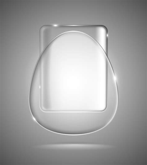 Premium Vector Lightened Glass Geometric Shapes