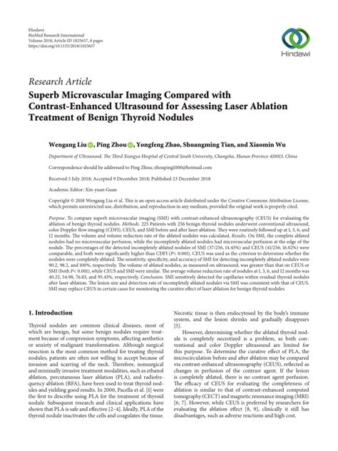 Pdf Superb Microvascular Imaging Compared With Contrast Enhanced