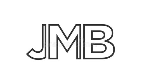 Jmb Logo Design Template With Strong And Modern Bold Text Initial