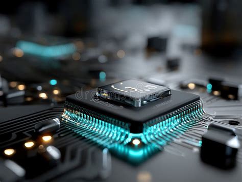 Ultra High Definition Image Of A Modern Cpu Integrated Circuit