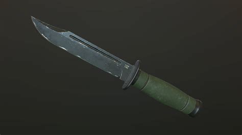 Tactical Combat Knife 3d Model By Ashmesh
