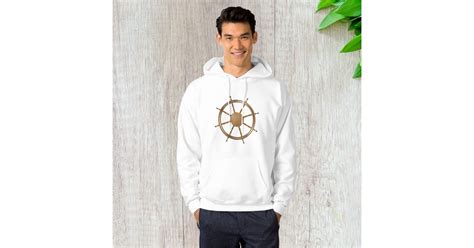 Vintage Nautical Ship Wheel Compass Design Hoodie Zazzle