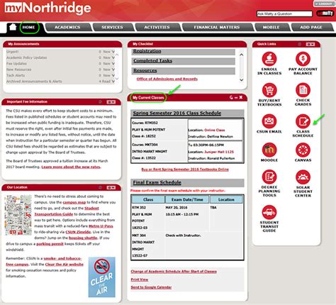 Schedule Planner Csun At Joan Byrd Blog