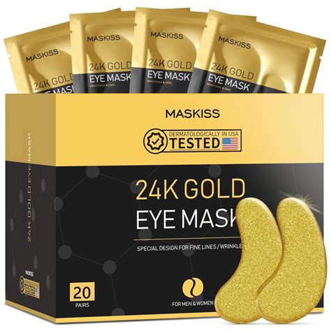 Maskiss 24k Gold Under Eye Patches 20 Pairs Eye Mask