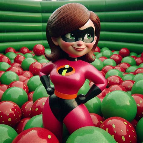 Elastigirl Balloons Fruits Playing 2 By Xavierdoranai On Deviantart