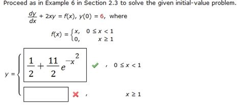 solved proceed as in example 6 in section 2 3 to solve the