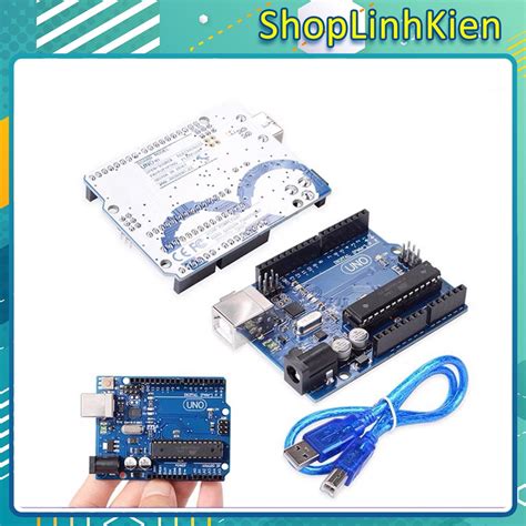 kit học tập arduino uno r3 atmega16u2 ch340 bảo hành 6 tháng kèm cáp