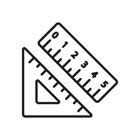 Premium Vector Set Square Ruler Triangle Compass Icon Vector Design