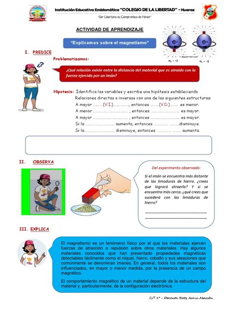 Hojas De Trabajo Sobre Electromagnetismo