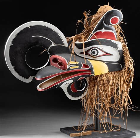Nw Coast Salish Mask Crooked Beak By George Price Auction