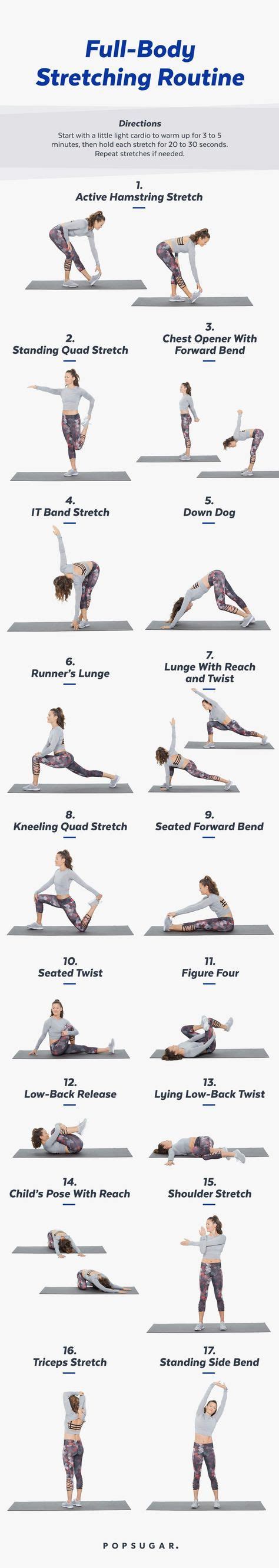 Stretching Is The Best Way To Care For Tired Muscles This Sequence Of 17 Stretches With