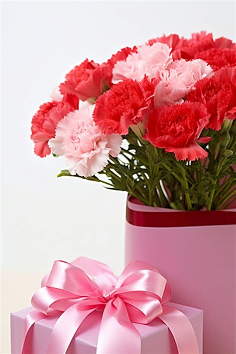 빨간 꽃다발과 카네이션 선물 배경 배경 화면 및 일러스트 무료 다운로드 Pngtree