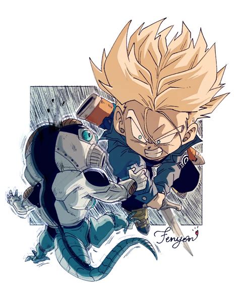 Trunks Trunks And Frieza Dragon Ball And 1 More Drawn By Fenyon