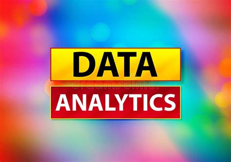 Data Analytics Abstract Digital Banner Yellow Background Stock