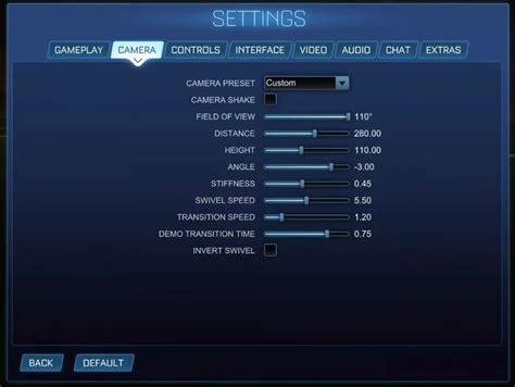 Best Camera Settings Rocket League Unlock Pro Level Control
