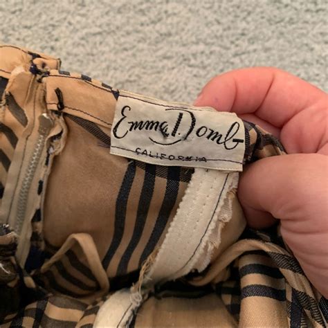 Rare Emma Domb 50s Plaid Prom Dress Gem