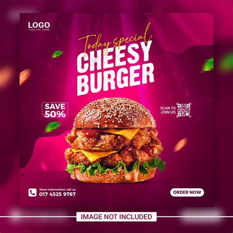 Premium Psd Special Delicious Burger Fast Food And Restaurant Menu