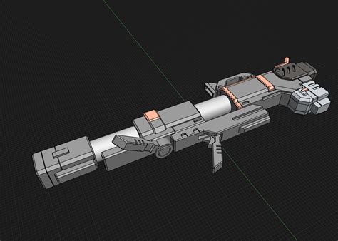 🤖 Gundam Thunderbolt Verka Foldable Rocket Launcher・ 3d File For 3d Printing・cults