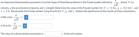 solved an important dimensionless parameter in certain types