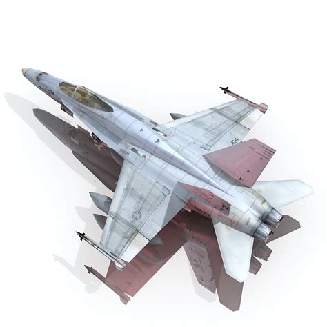 F18 Hornet Fighting 195 3d Modell 169 3ds C4d Fbx Flt Lwo
