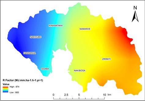 The R Factor Map For Imb Catchment Download Scientific Diagram