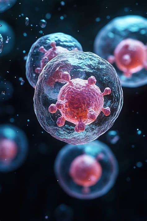 Detailed View Of Light Pink Sperm Reproduction Cells In Natural Habitat