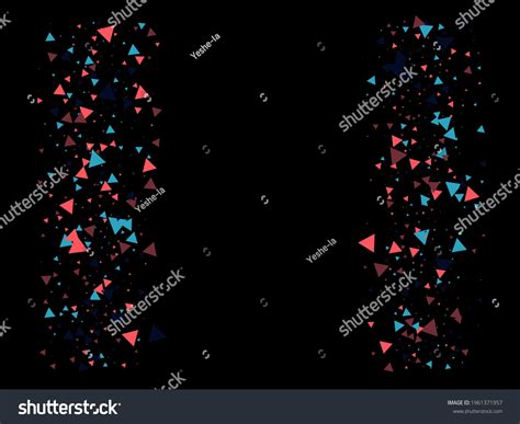 Triangle Explosion Confetti Broken Glass Explosive Stock Vector