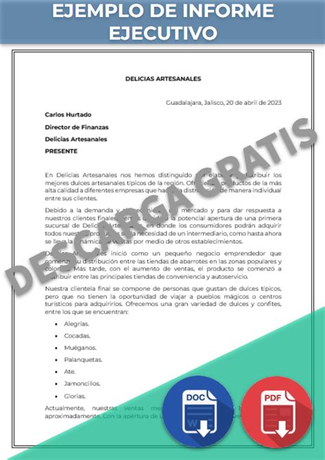 Resumen Ejecutivo Ejemplos Y Formatos Excel Word Y Pdfs Descarga Images