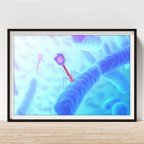 Bacteriophage Infecting Bacterium Poster By Science Photo Library