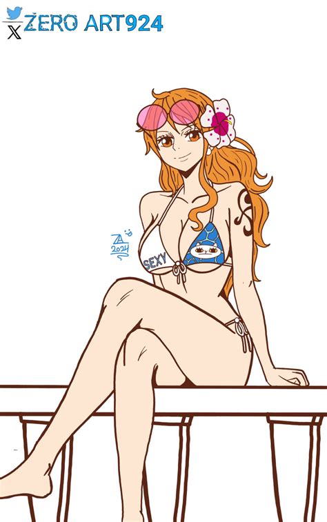 Zeroart924 Nami One Piece One Piece Highres 1girl Bikini