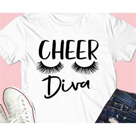 Cheerleader Svg Cheer Svg Cheer Diva Svg Diva Eyelashes Inspire