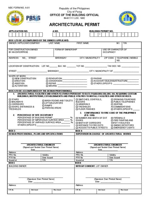 Architecural Permit Pdf Technology And Engineering
