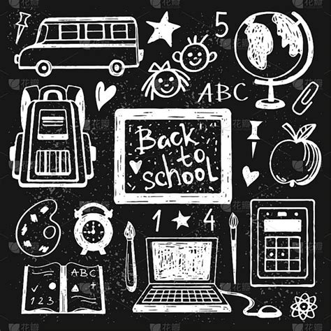 返回学校图标素材 花瓣网