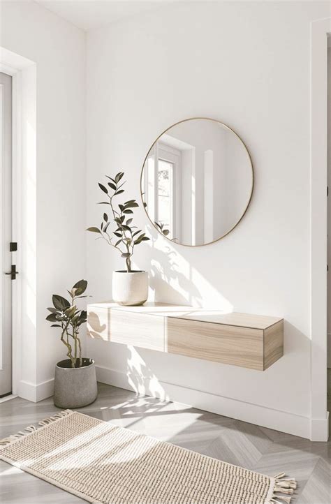 A Minimalist Foyer Offers A Serene Organized Welcome Space For Your Home Focus On Essential
