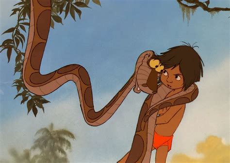 Animation Collection Original Production Cel Of Mowgli And Kaa From